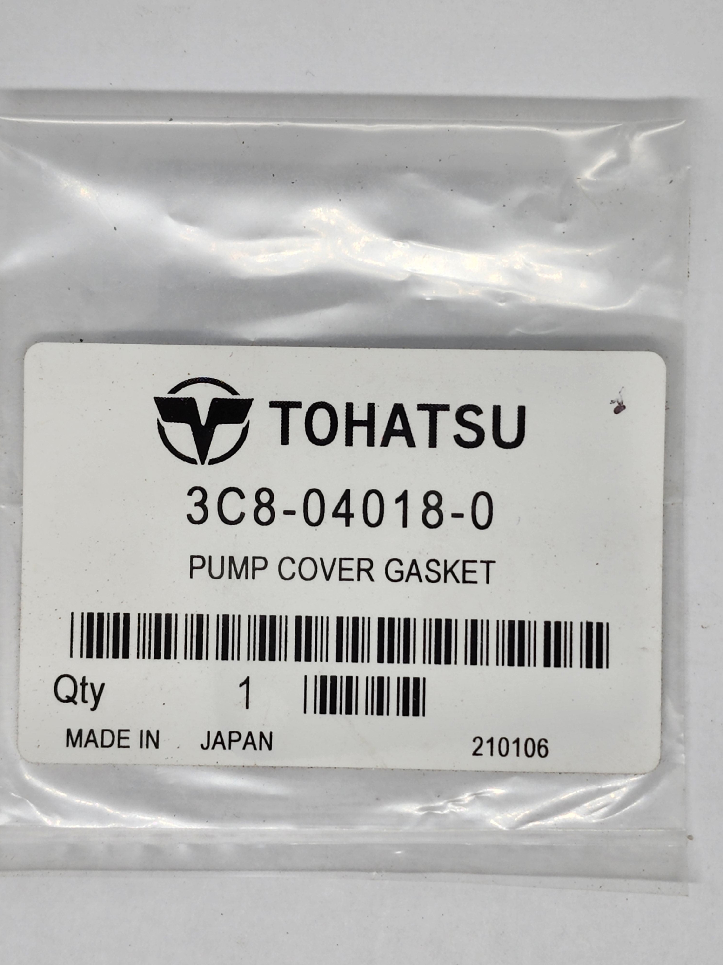 Tohatsu 3C8-04018-0 Tohatsu Pump Cover Gasket – Delmarva Marine Solutions