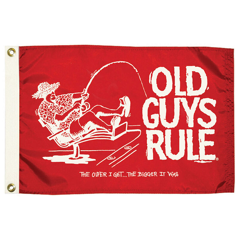 Taylor Made Old Guys Rule 12"x18" Nylon Flag – Delmarva Marine Solutions